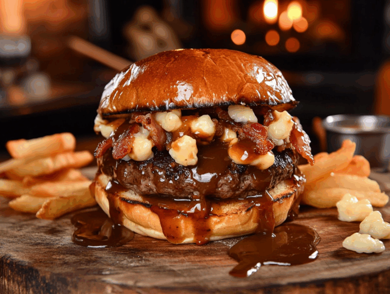 Decadent Poutine Burger Merges Canadian and American Flavors
