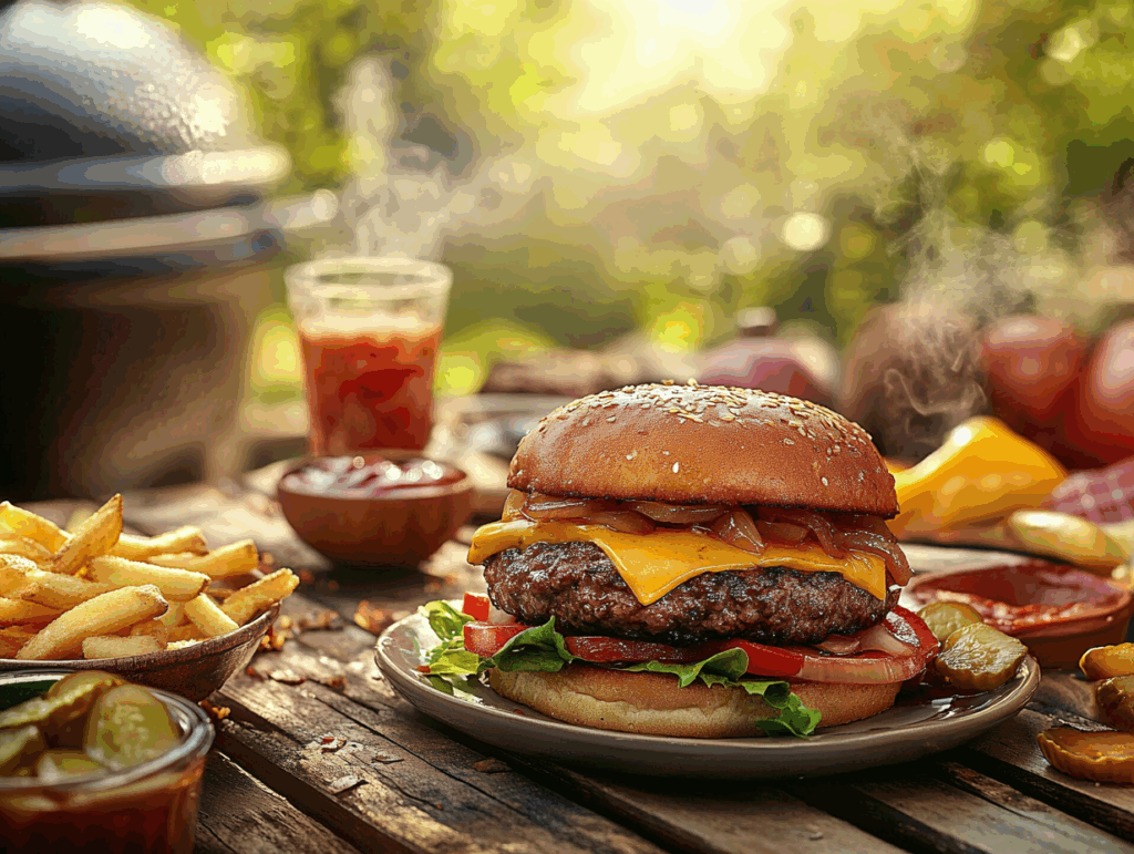 Philly Cheesesteak Burger Brings Street Food to Your Grill