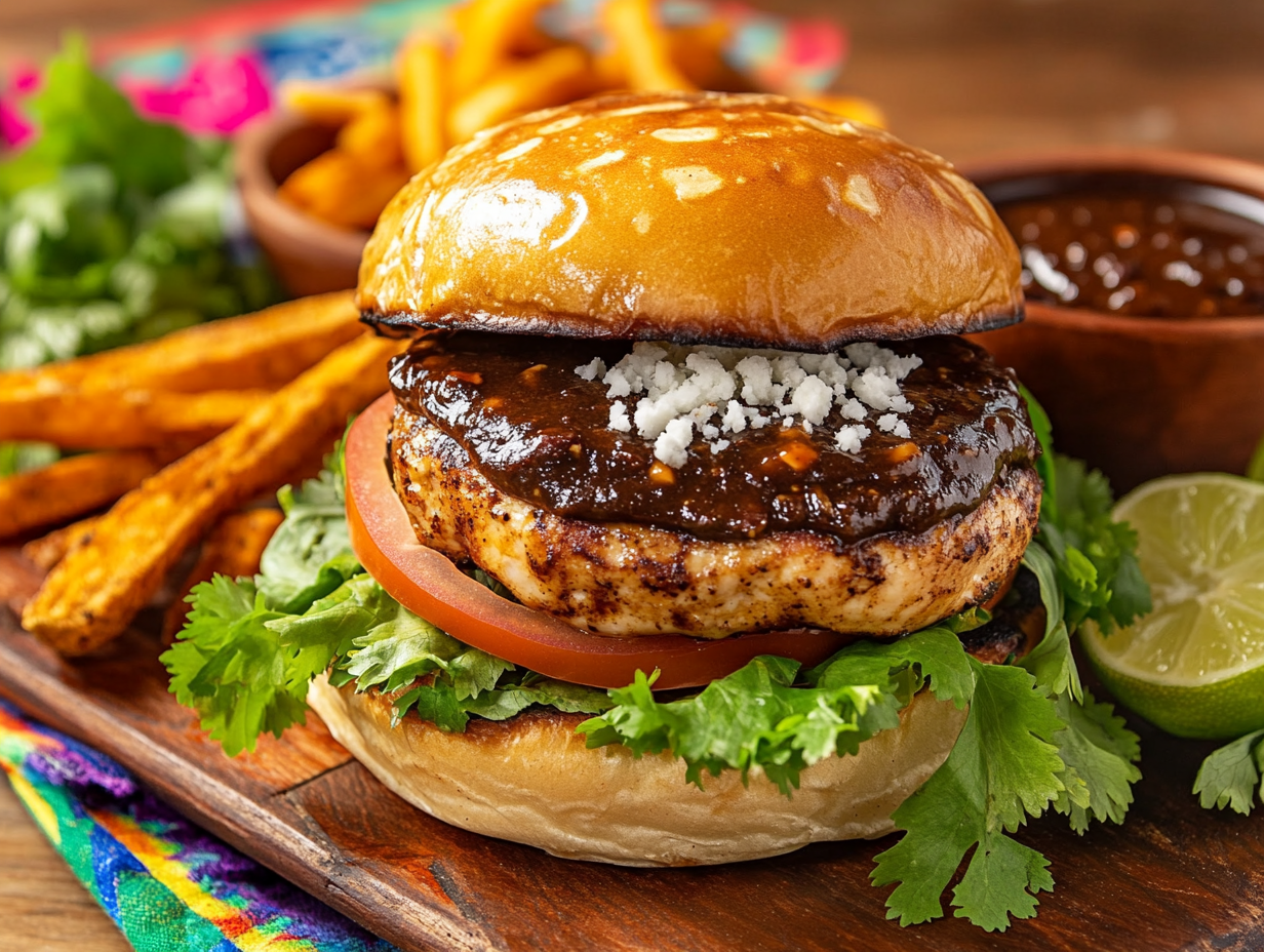Provence-Inspired Veggie Burger with Roasted Summer Vegetables