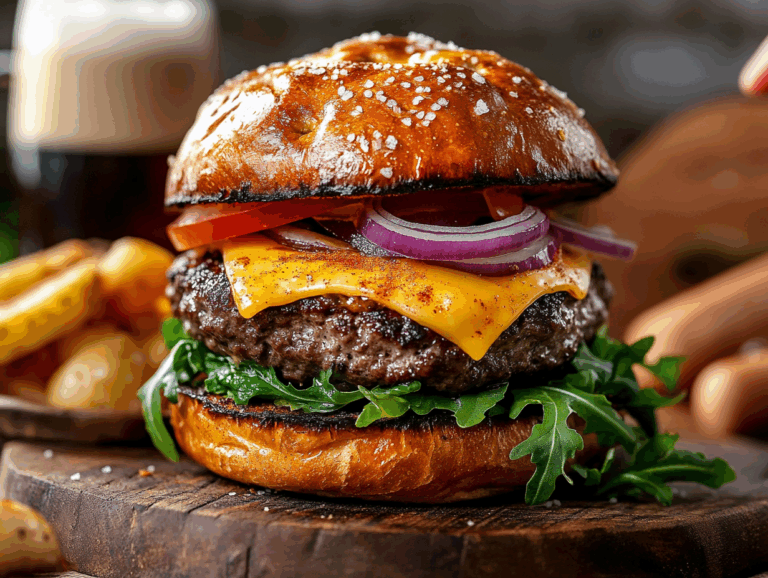 Bavarian Burger: A Savory Twist on German Flavor