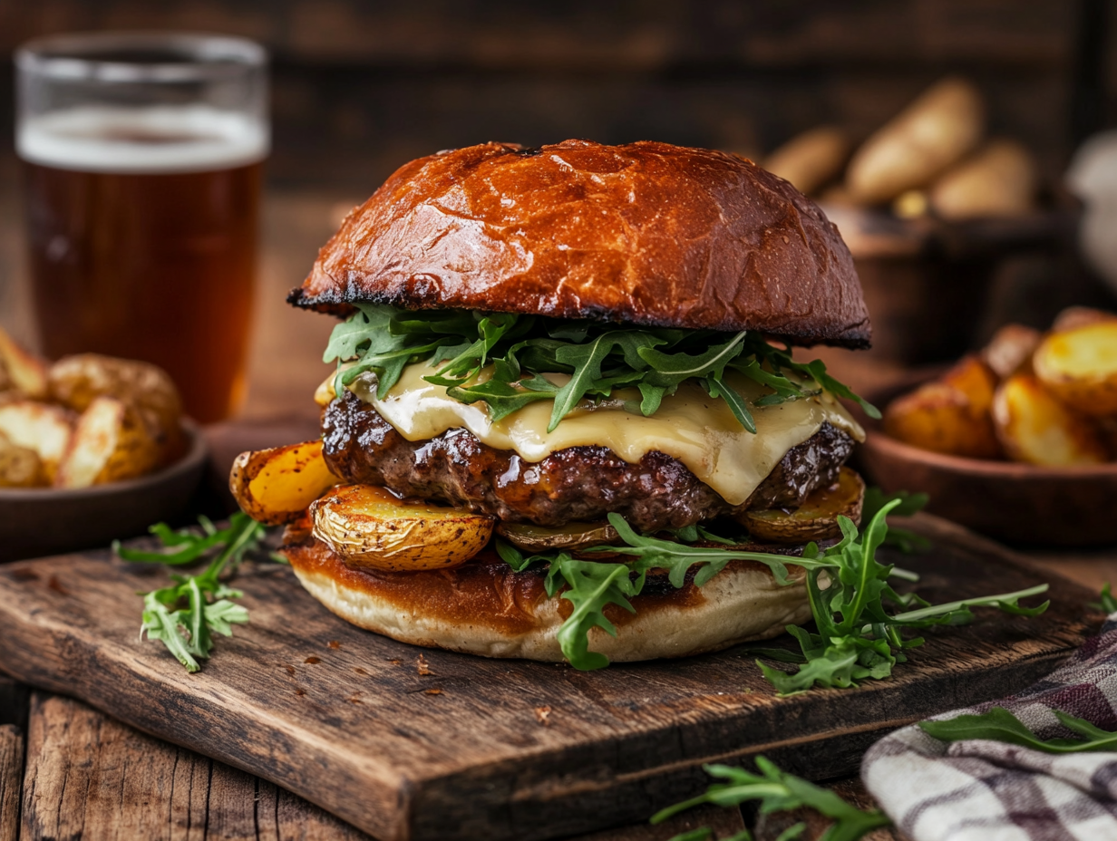 Spicy Homemade Maharaja Mac: A Royal Burger Experience