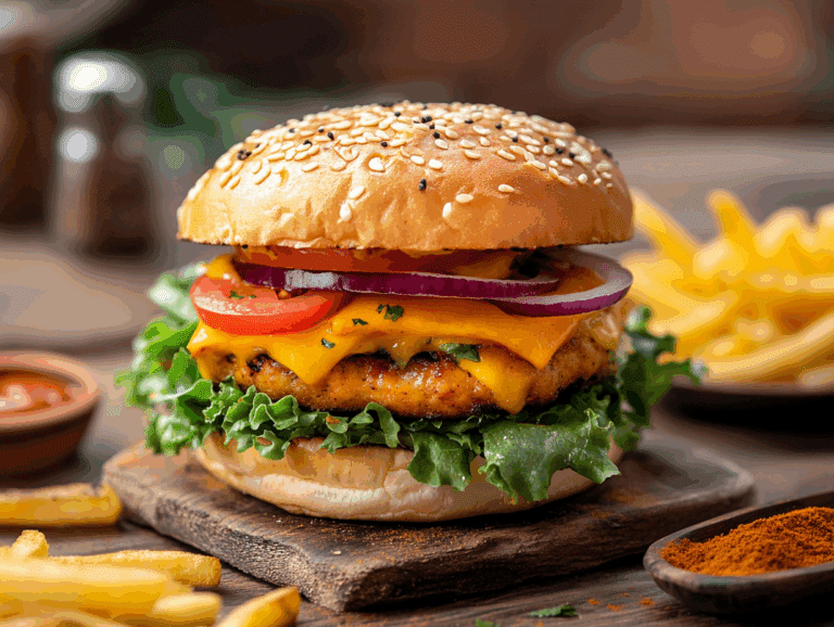 Spicy Homemade Maharaja Mac: A Royal Burger Experience