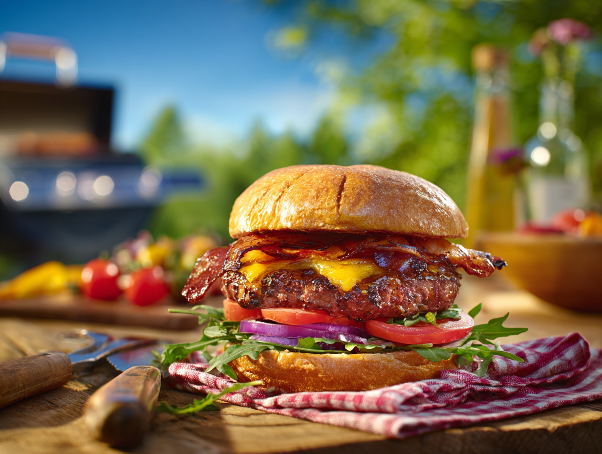 Sizzling Backyard Burger: A Grill Master's Ultimate Creation