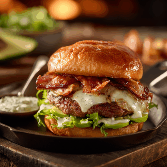 Gourmet Whataburger-Inspired Avocado Bacon Burger Delight