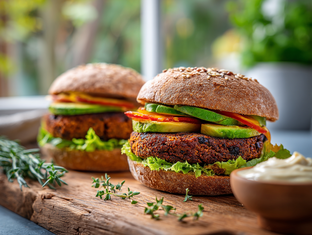 Global Street Fusion: Smoky Kidney Bean Burger Delight