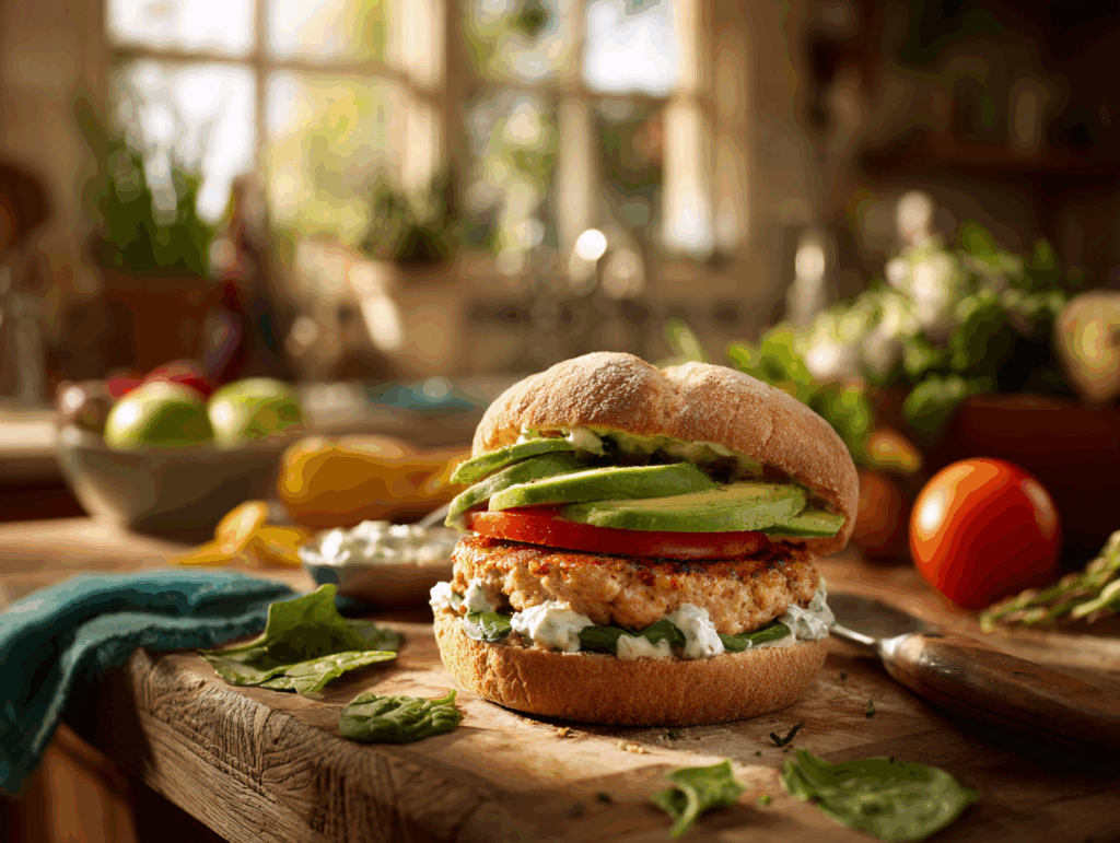 Lean and Mean Turkey Burger for Health-Conscious Diners
