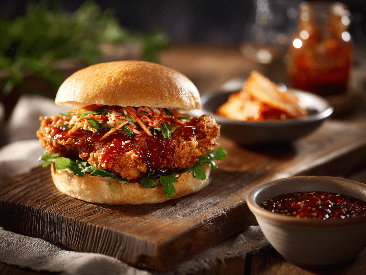 Katsu Curry Chicken Burger