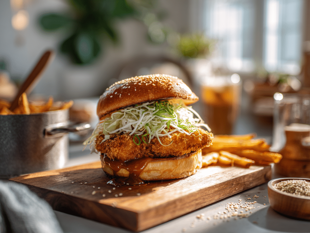Katsu Curry Chicken Burger