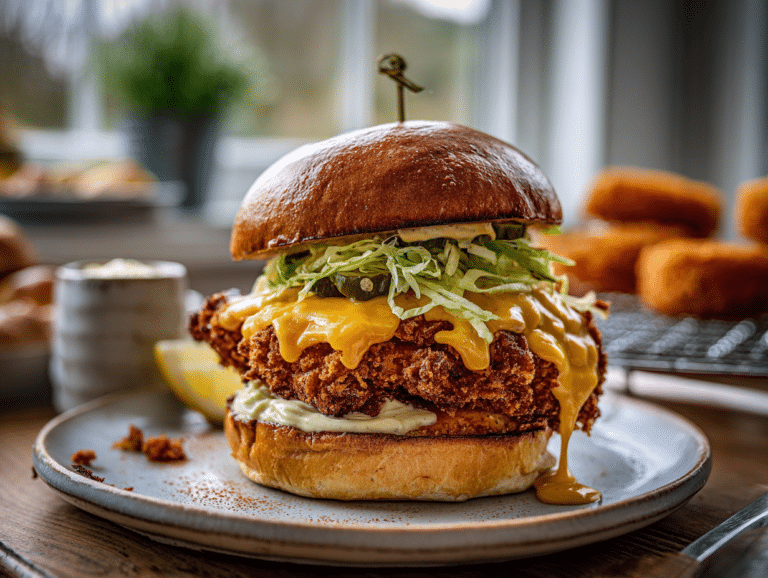 Crispy Chicken Tower Burger