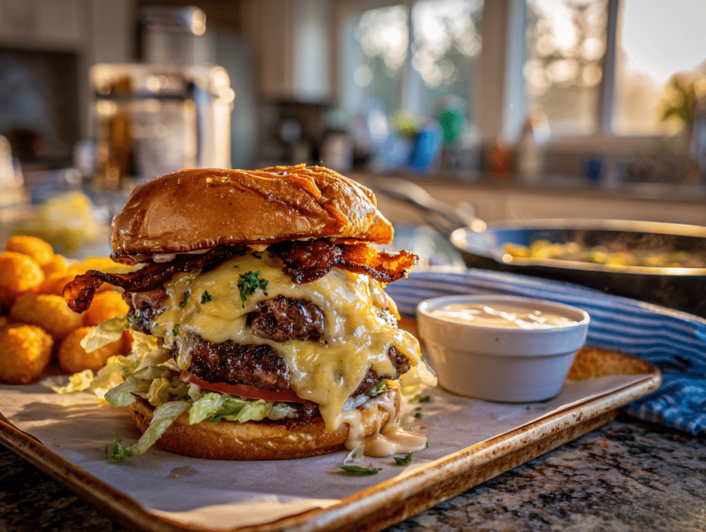 Sonic Bacon Melt Burger